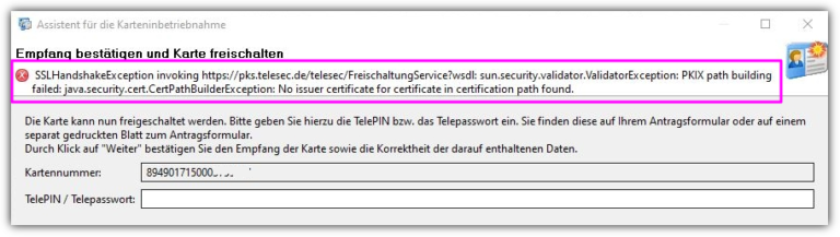 Aktivierung der neuen Telesec Signaturkarte - Axians eWaste